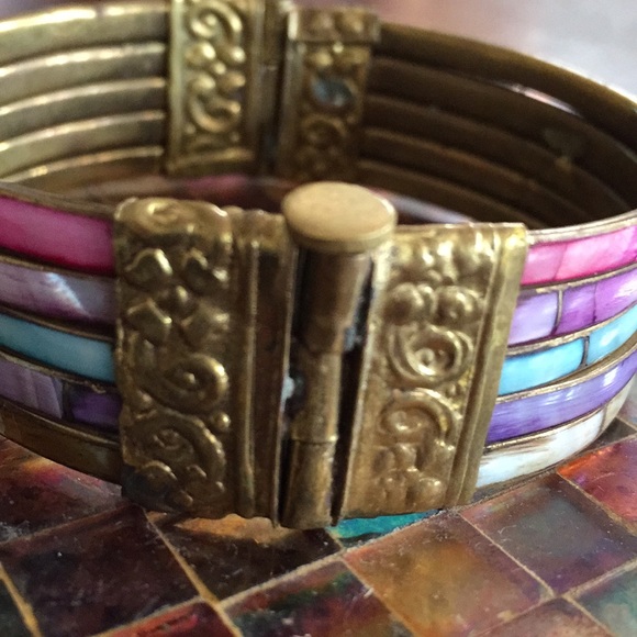 Jewelry | Womens Shell Inlay Bracelet | Poshmark